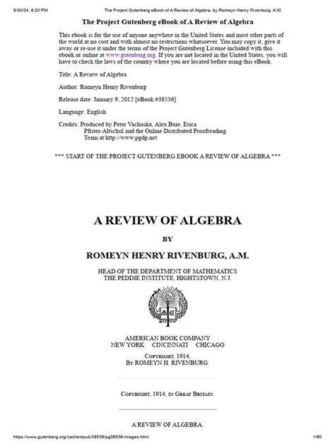 A Review Of Algebra Pdf Factorization Quadratic Equation