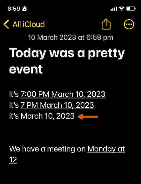 Why Is A Date With No Time Not Highlighted On IOS Notes App For Creating All Day Events Or