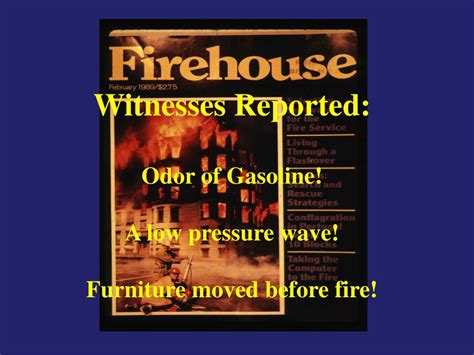 Ppt Fire And Arson Investigation Fire Patterns Associated With