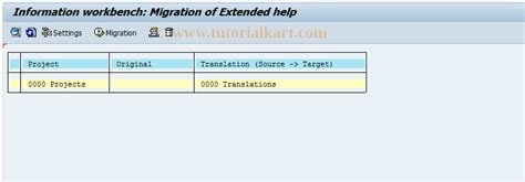 SI21 SAP Tcode Migration Of Extended Help Transaction Code
