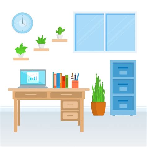 Premium Vector Workspace Background