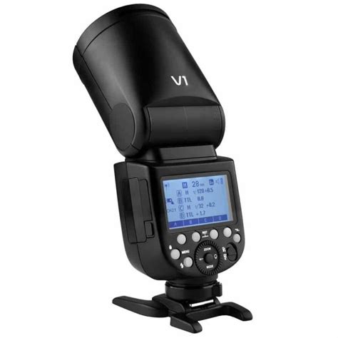 Светкавица Godox V1 за фотоапарат Canon, TTL светкавица Speedlight 1/ ...