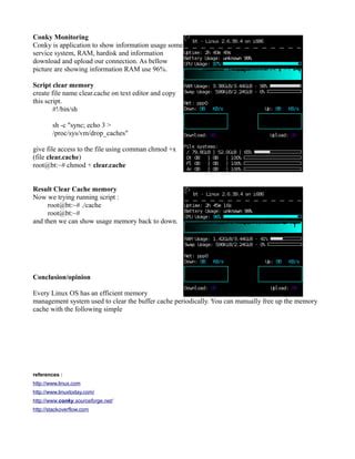 Clear Cache Memory PDF