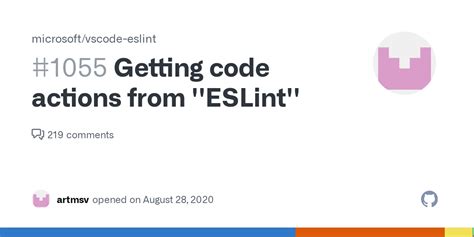 Getting Code Actions From Eslint · Issue 1055 · Microsoftvscode