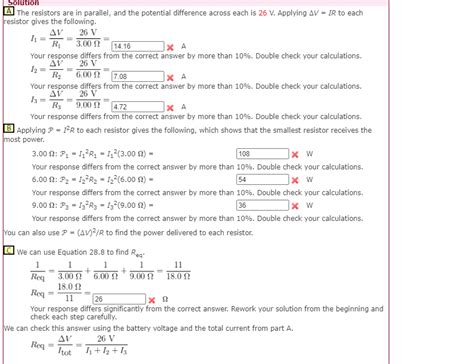 Solved A Problem Three Resistors Are Connected In Parallel Chegg