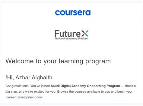 Azhar Alghaith On Linkedin Saudidigitalacademy Coursera