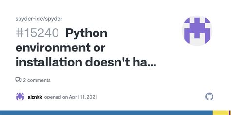 Python Environment Or Installation Doesnt Have The Matplotlib · Issue 15240 · Spyder Ide
