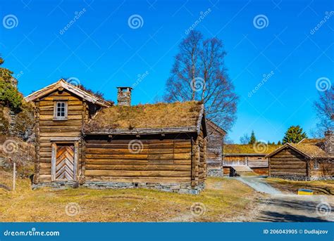Examples Of Rural Architecture In The Trondelag Folk Museum In