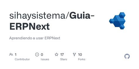 Guia Erpnextaprendiendo A Usar Erpnextmd At Master · Sihaysistema