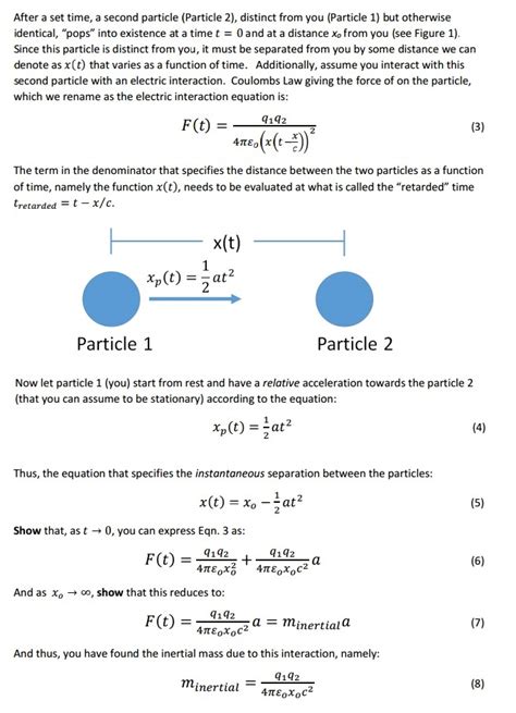 Solved Assume That You Are An Elementary Particle Particle Chegg Com