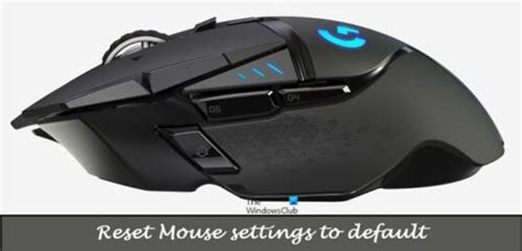 How To Reset Mouse Settings To Default In Windows 1110