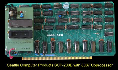 S100 Computers Seattle Computer Products 8086 Cpu Board