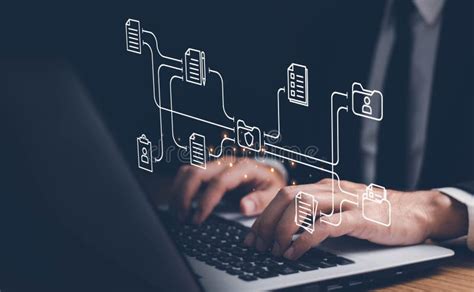 Document Management System Concept Online Document File Data Software