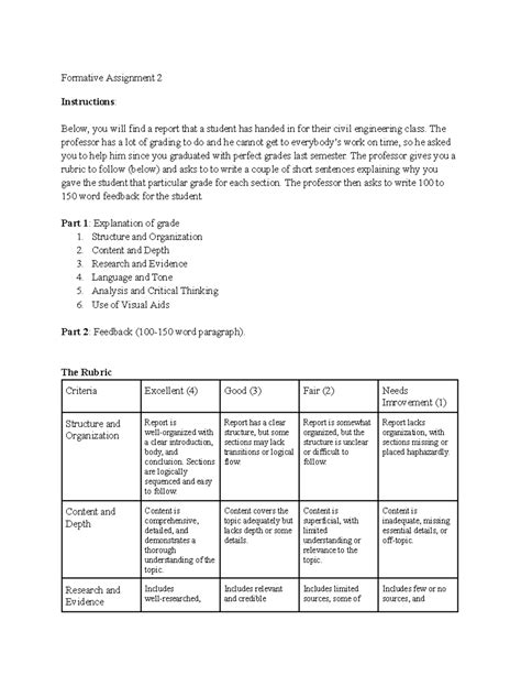Formative Assignment 2 5 Formative Assignment 2 Instructions Below You Will Find A Report