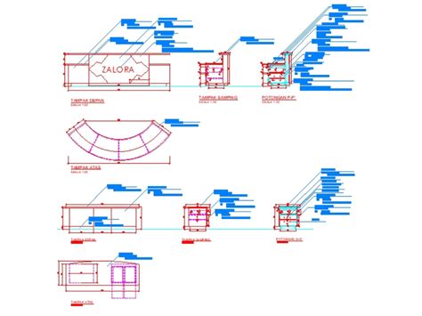 Orthogonal Reception Desk In Autocad Cad Download Kb Bibliocad