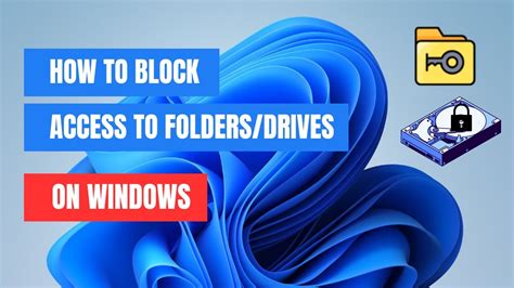 How To Restrict Folder And Drive Access In Windows YouTube
