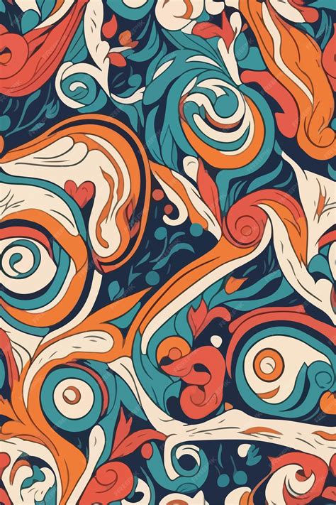 Premium Vector | Seamless vector swirl pattern set