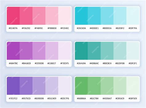 Premium Vector Pastel Color Palette Catalog Rgb Hex Code
