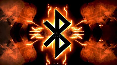 Blazing Fast Bluetooth Icon Animation Concept Stock Video Video Of