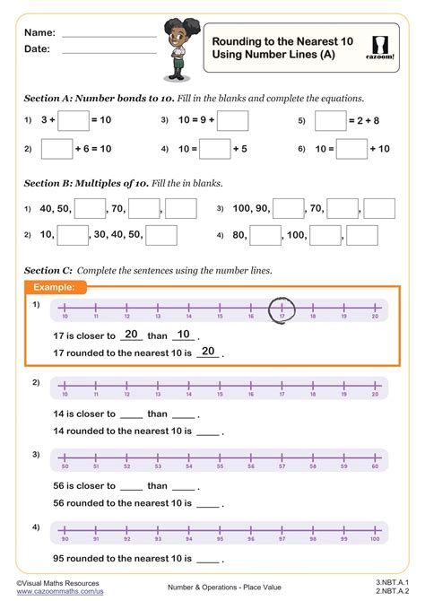 vertical number line worksheets multiplication on a number line