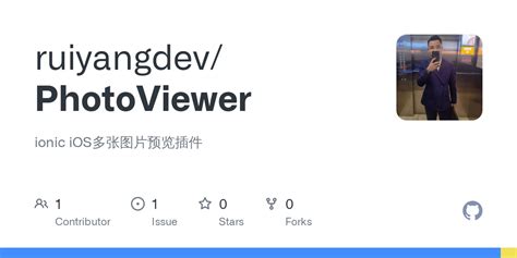 GitHub ruiyangdev PhotoViewer ionic iOS多张图片预览插件