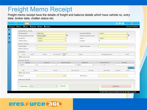 Eresource 3gl Erp Erp For Transportation Business Operation Module Ppt