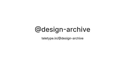 design archive — teletype