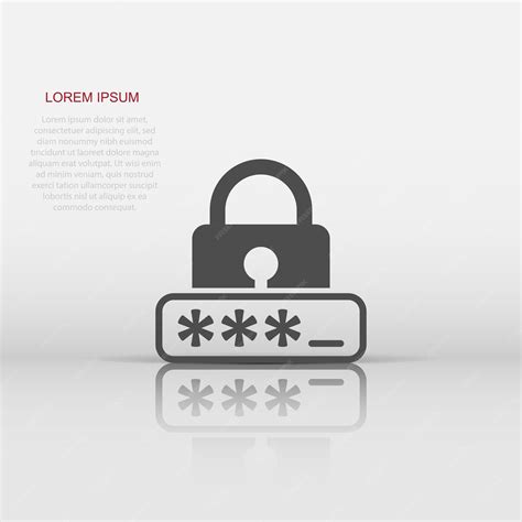 Premium Vector Login Icon In Flat Style Password Access Vector Illustration On White Isolated
