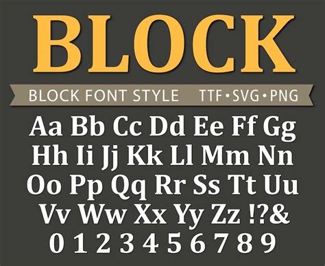 Block Font Block Letters Block Monogram Font Block Style Font Block