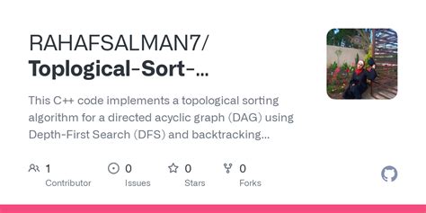 Github Rahafsalman7toplogical Sort Algorithm This C Code