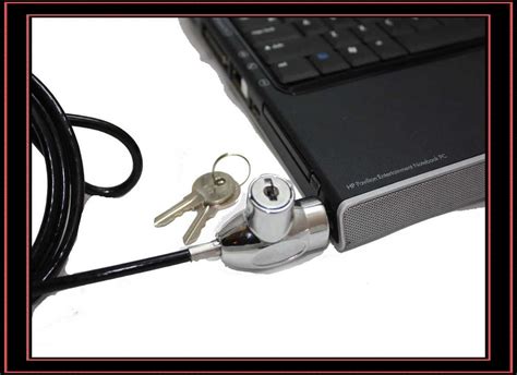 Notebook Cable Lock With Key Laptop Lock Computer Lock China Cable Lock And Notebook Lock