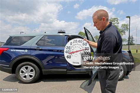 State Police Spokesman David Procopio Holds A Thermometer That Reads News Photo Getty Images
