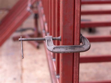 Premium Photo C Clamp Workpieces C Shaped Can Be Used For Both Wood And Steel C Steel Clamps