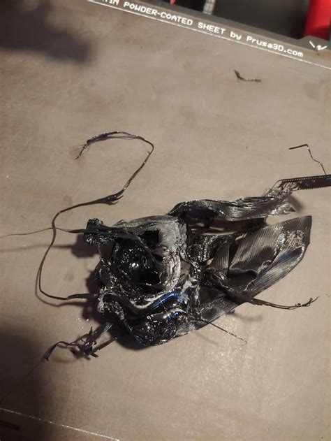 Was A Dumbass And Let My Printer Run With Occasional Bed Adhesion