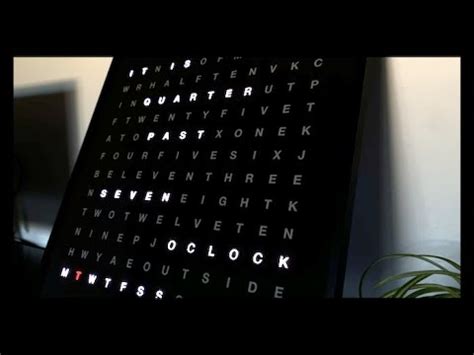 Making An LED Word Clock IoT Raspberry Pi Project YouTube