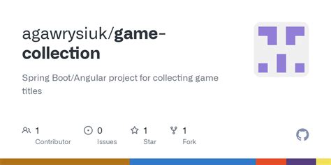 GitHub Agawrysiuk Game Collection Spring Boot Angular Project For Collecting Game Titles