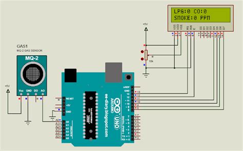 MQ Gas Sensor With Arduino And LCD Ee Diary