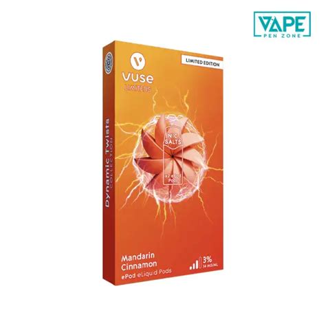 Vuse Epod Mandarin Cinnamon 34mg Nic Salts E Liquid
