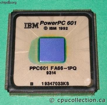 IBM POWER And PPC PowerPC MHz IBM PowerPC PPC FA
