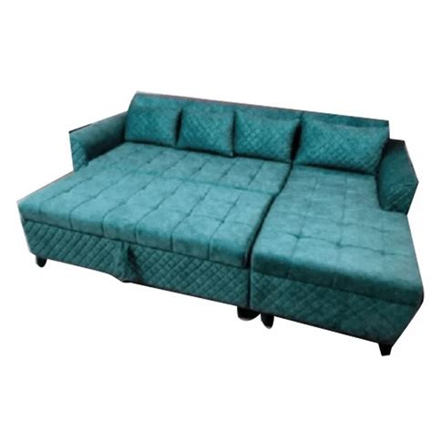 Sea Green 4 Seater Teak Wood Sofa Cum Bed Without Storage At Rs 25000