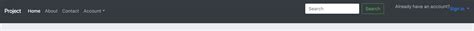 Html Bootstrap4 0 Include Search Form And Signing In The Navbar