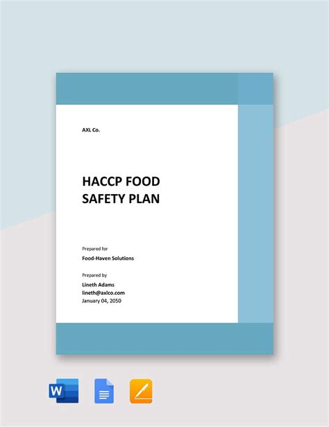 Haccp Plan Template Printable Blank Forms Freeprintabletemplate Com My Xxx Hot Girl