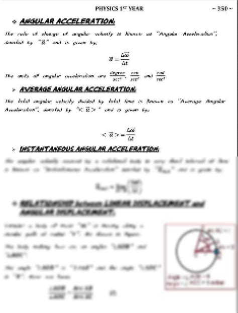 SOLUTION Rotational And Circular Motion Th Class Physics Notes Studypool
