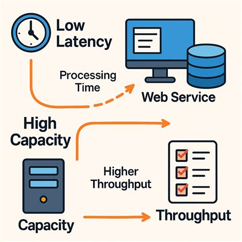 minimizing latency and maximizing throughput — the core goals of system