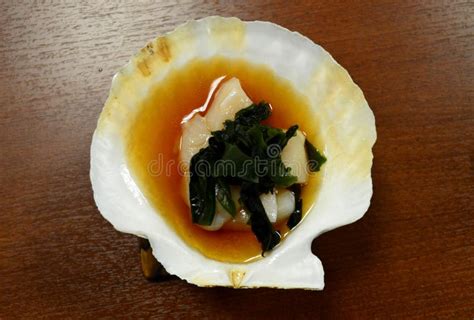 Chowder Scallop Soup On Shell Stock Image Image Of Japanese Healthy 72733991
