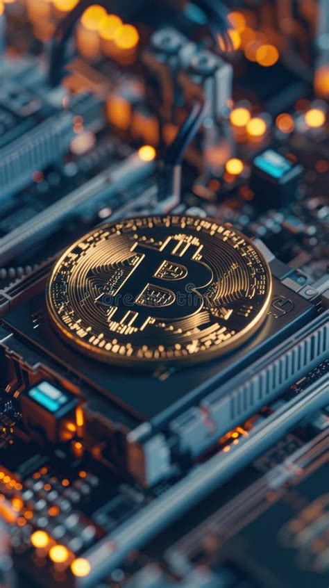 bitcoin mining operation close up servers running in a tech savvy