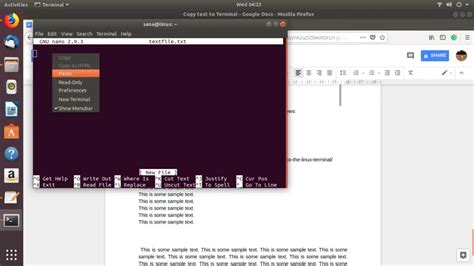 Copying And Pasting Text Onto The Linux Terminal Vitux