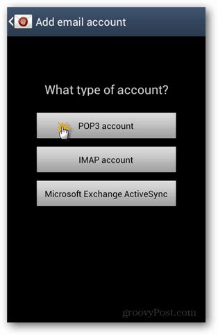 Add Outlook Com Email To Your Android Phone Using POP
