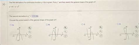 solved the first derivative of a continuous function y f x