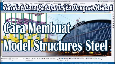 Pemodelan Object Part 9 Tutorial Tekla Structures Youtube